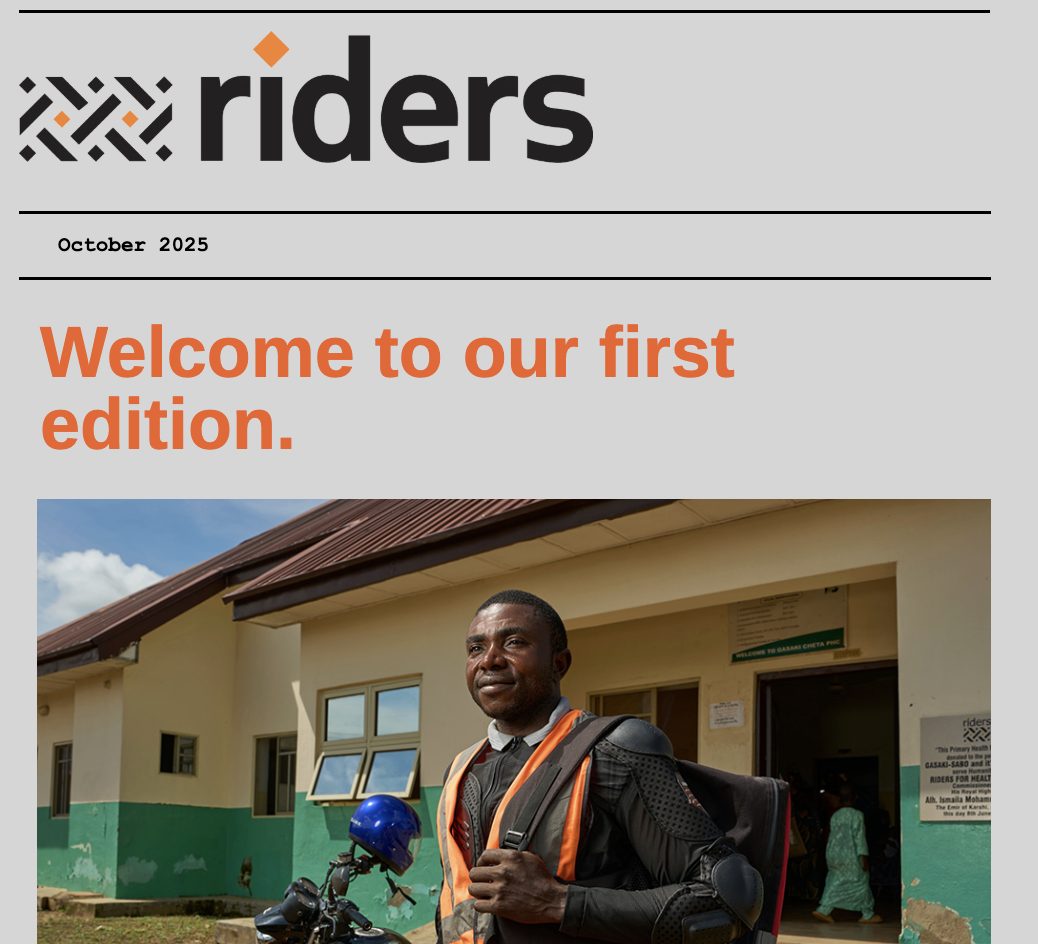 Riders launch news bulletin | Riders For Health